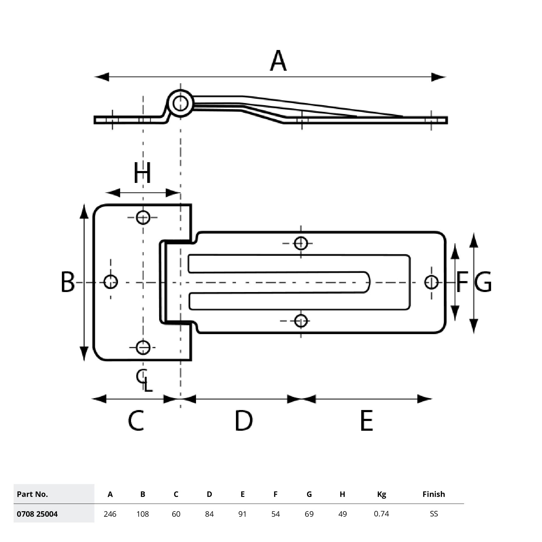 Multi-Purpose Stainless Steel Hinge - Stedall Components