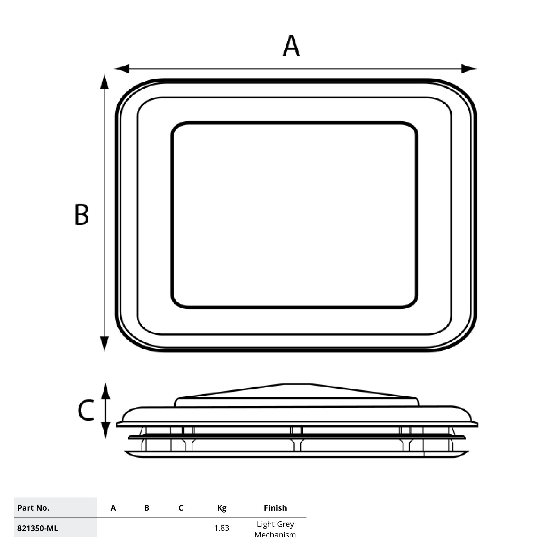 Roof Hatch - Mechanism | Stedall Commercial Vehicle Components